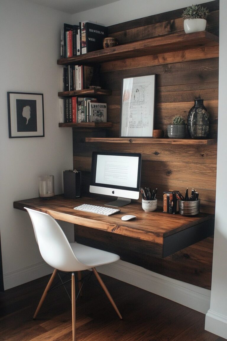29 Clever Tiny Apartment Home Office Ideas for a Productive Setup ...