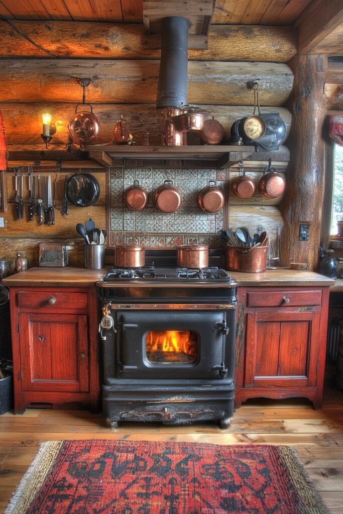 29 Cozy Log Home Kitchens for Rustic Livin - Architectural Craze