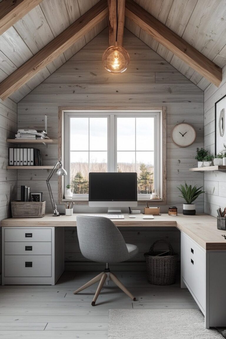 29 Efficient Small Cabin Office Ideas for a Compact and Productive ...