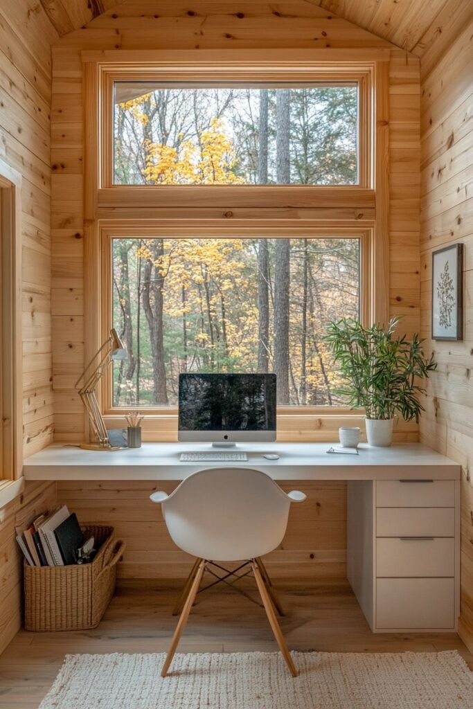 29 Efficient Small Cabin Office Ideas for a Compact and Productive ...