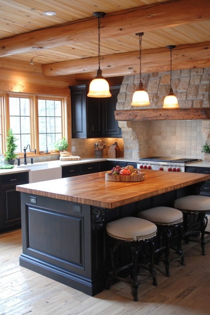 29 Cozy Log Home Kitchens for Rustic Livin - Architectural Craze