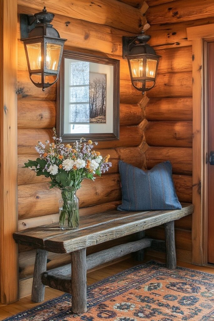 29 Log Home Decor Ideas for a Cozy, Balanced Living Space - Architectural Craze