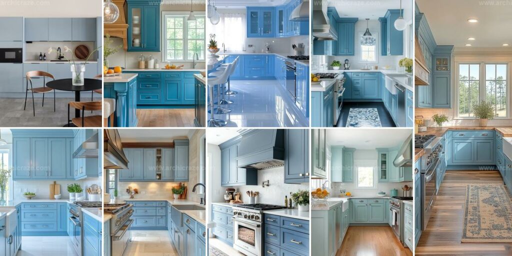 19 Soft Powder Blue Kitchen Cabinets for a Gentle Touch - Architectural ...
